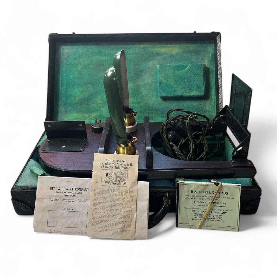 Vintage Bell Howell Character Title Writer, Early 20th Century Silent ...