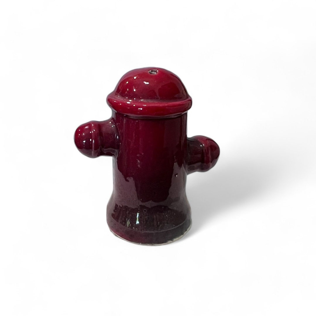 Vintage Ceramic Red Fire Hydrant Single Salt or Pepper Shaker ...