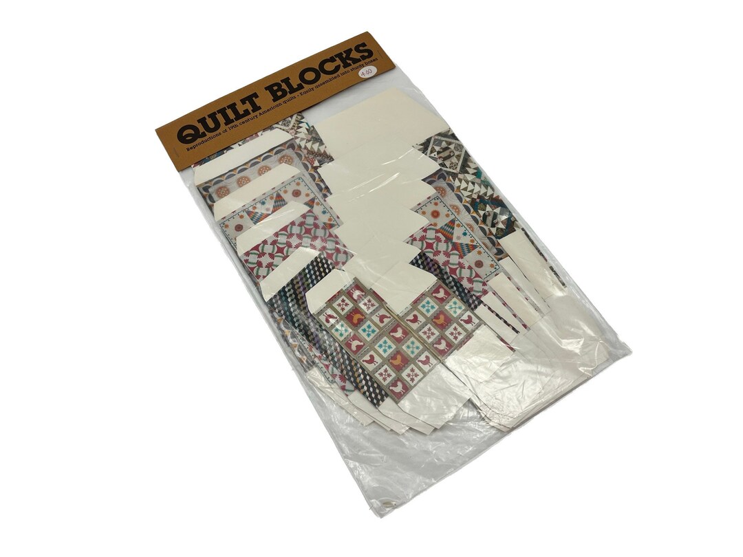 Vintage Quilt Block Patterned Gift Boxes NOS 6 Pcs 2 - Etsy
