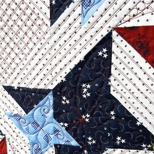 Hero's Star Quilt Pattern, Quilt of Valor, Freedom Quilt, Patriotic ...