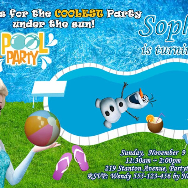 Frozen Pool Party - Etsy