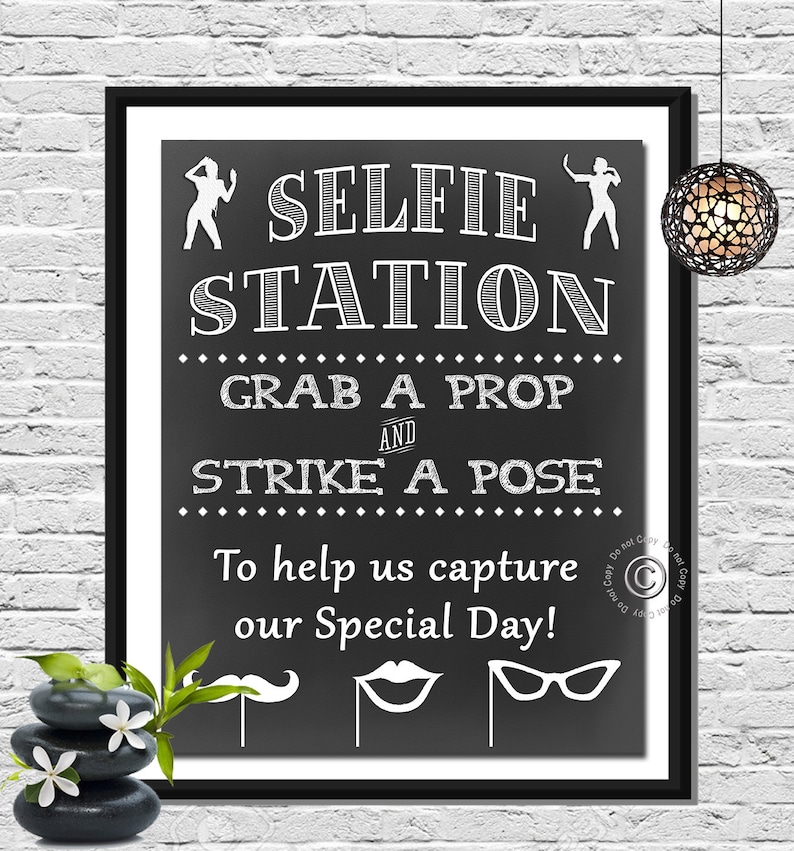 Photo Booth Sign Selfie Station Poster 5x7 8x10 and 11x14 - Etsy Canada