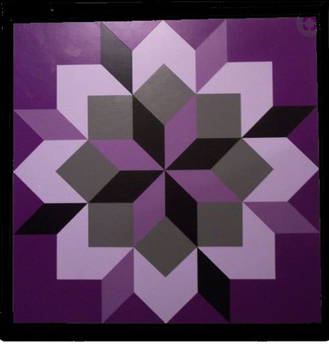Purple Passion Flower Barn Quilt Board 2x2 - Etsy