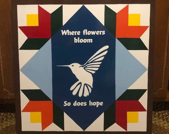 I Love Blue Birds Barn Quilt Board 2x2 - Etsy