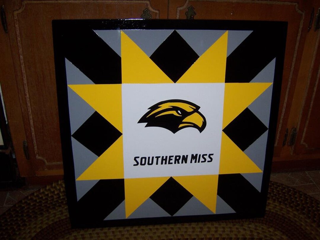 SEC Southern Miss Barn Quilt Board 2x2 - Etsy