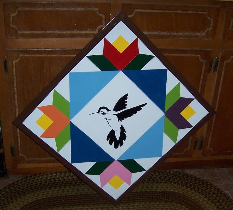 I Love Hummingbirds Barn Quilt Board 2x2 - Etsy