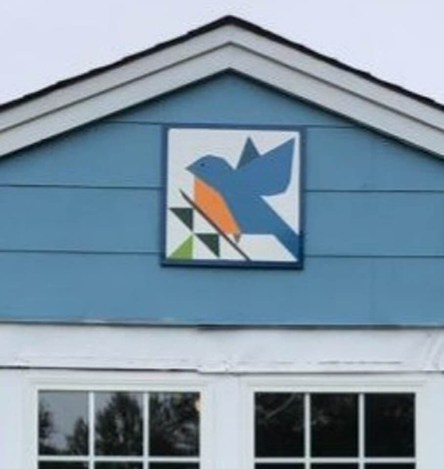 I Love Blue Birds Barn Quilt Board 2x2 - Etsy