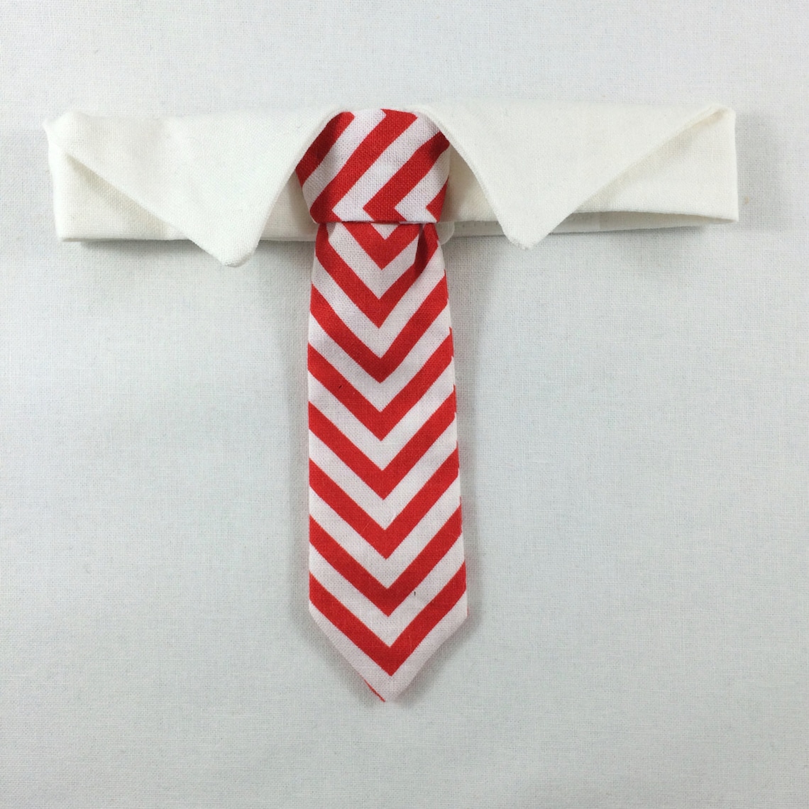 Red Chevron Skinny Cat Tie Cat Necktie Cat Necktie Collar - Etsy Canada