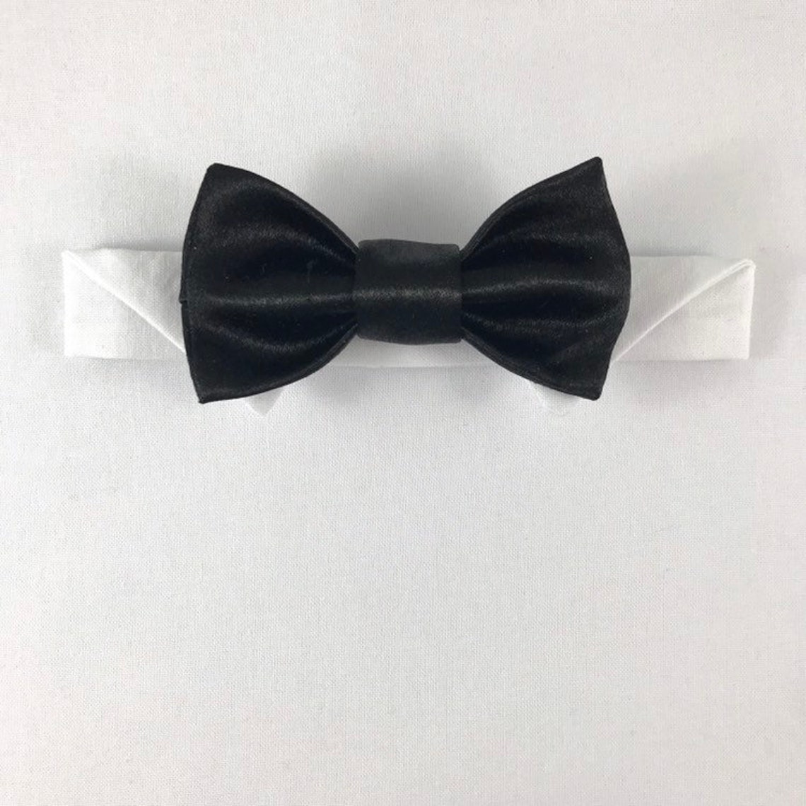 Black Satin Cat Bow Tie Wedding Cat Bow Tie | Etsy