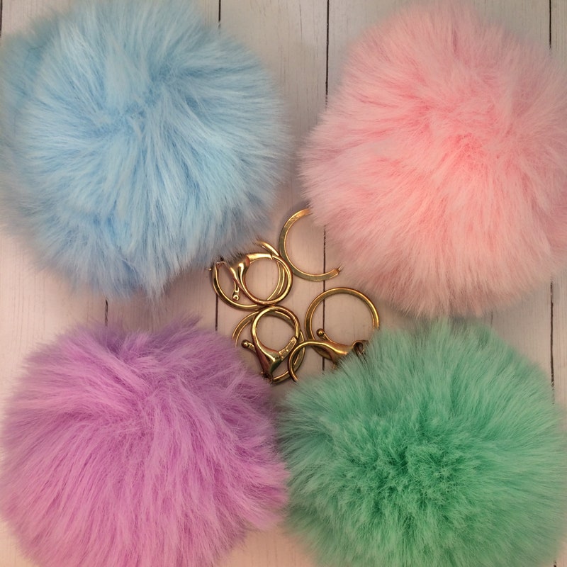 Fur Ball Keychain - Etsy