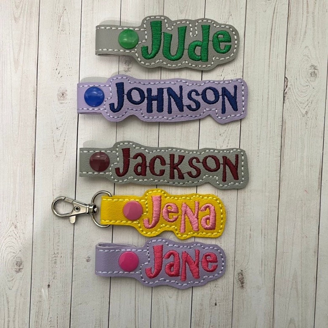 SAMPLE SALE j Names Bag Tag for Backpack Luggage Ready Made Ready to ...