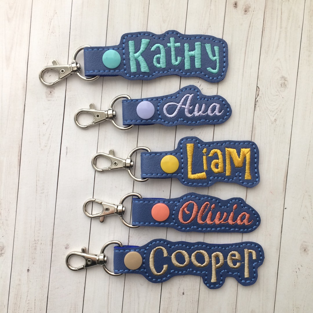 Denim Blue low Stock Name Tag for Backpack, Lunchbox, Luggage, Suitcase ...