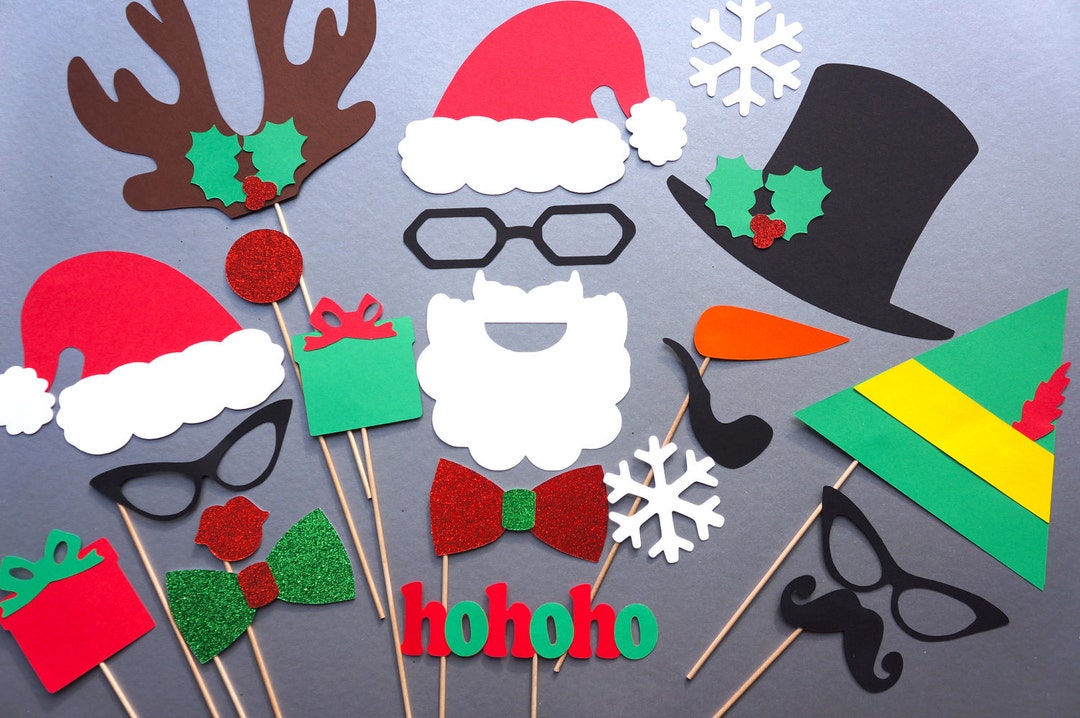 Christmas Photo Props 21 Piece Set Makes GREAT Christmas - Etsy
