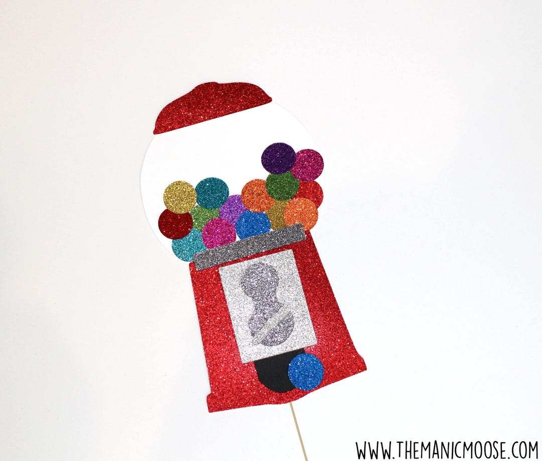 Glitter Gumball Machine Photo Booth Prop - Etsy