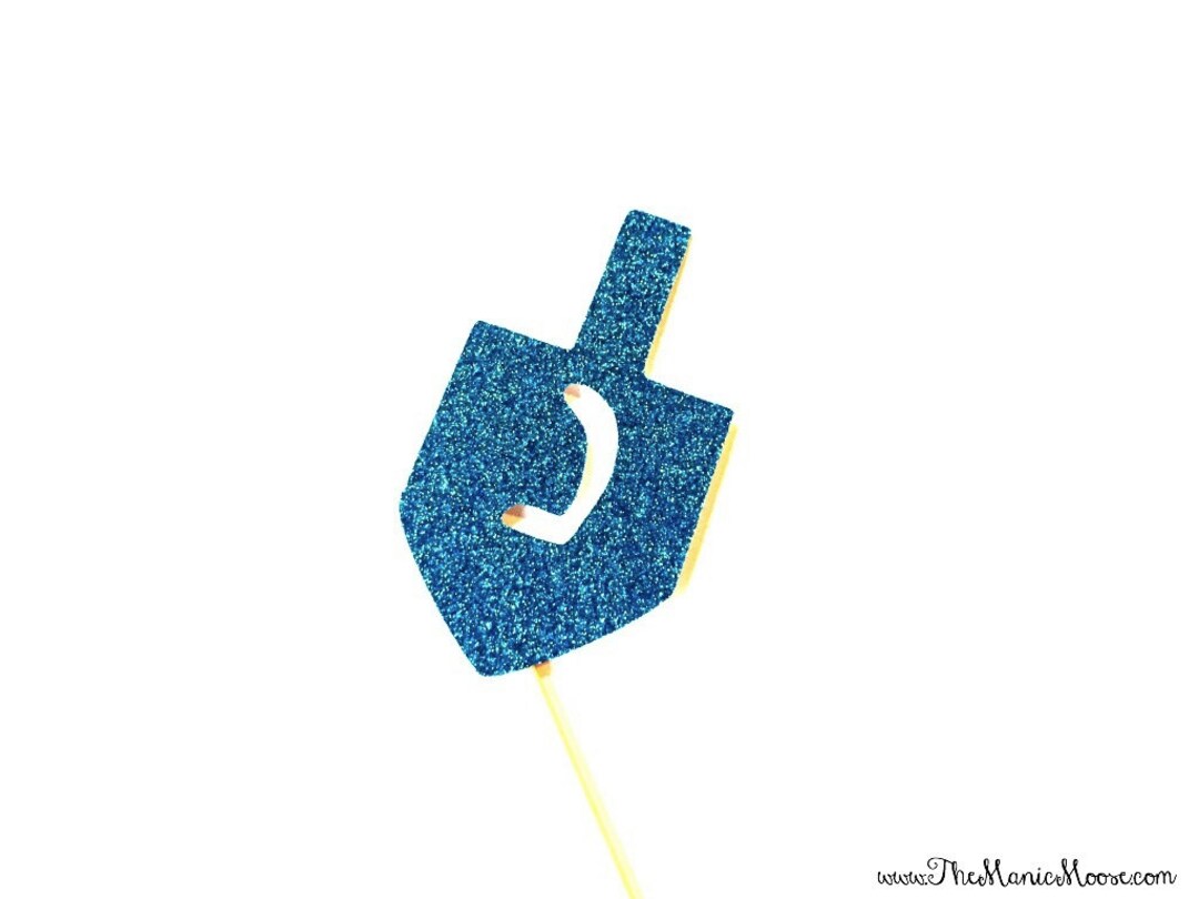 Hanukkah Photo Booth Props - Glitter Photo Props - Dreidel Prop ...