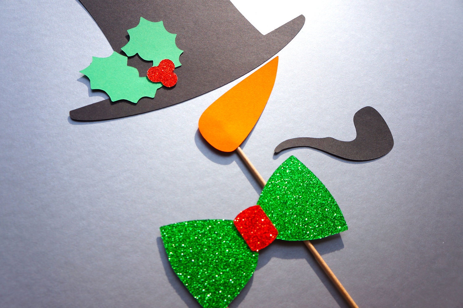 Snowman Photo Booth Props