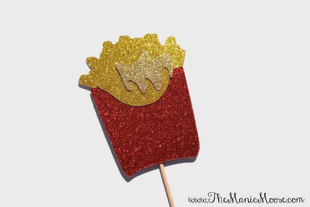Glitter French Fries Photo Booth Prop, Fun Foods Collection - Etsy