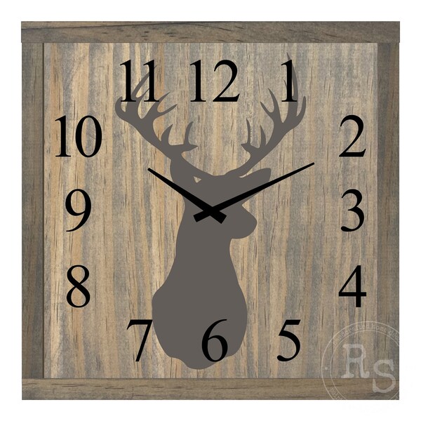 Square Wall Clock - Etsy