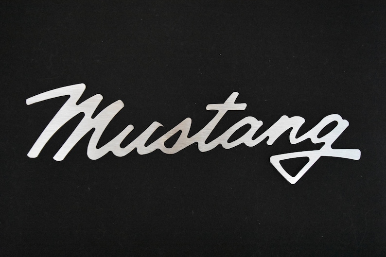 Ford Mustang Logo and word sign Metal sign / Metal car garage | Etsy