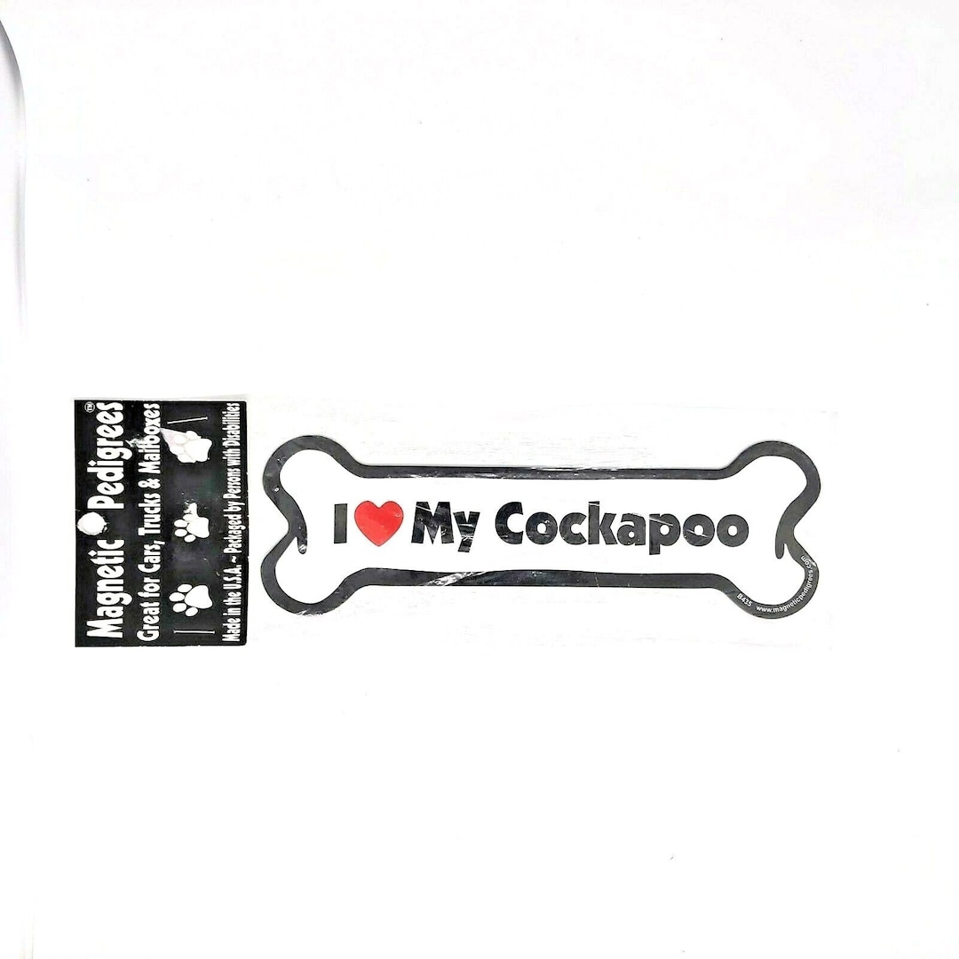 I Love My Cockapoo - Dog Breed Magnet - Car-truck-mailbox-fridge - 7 X ...