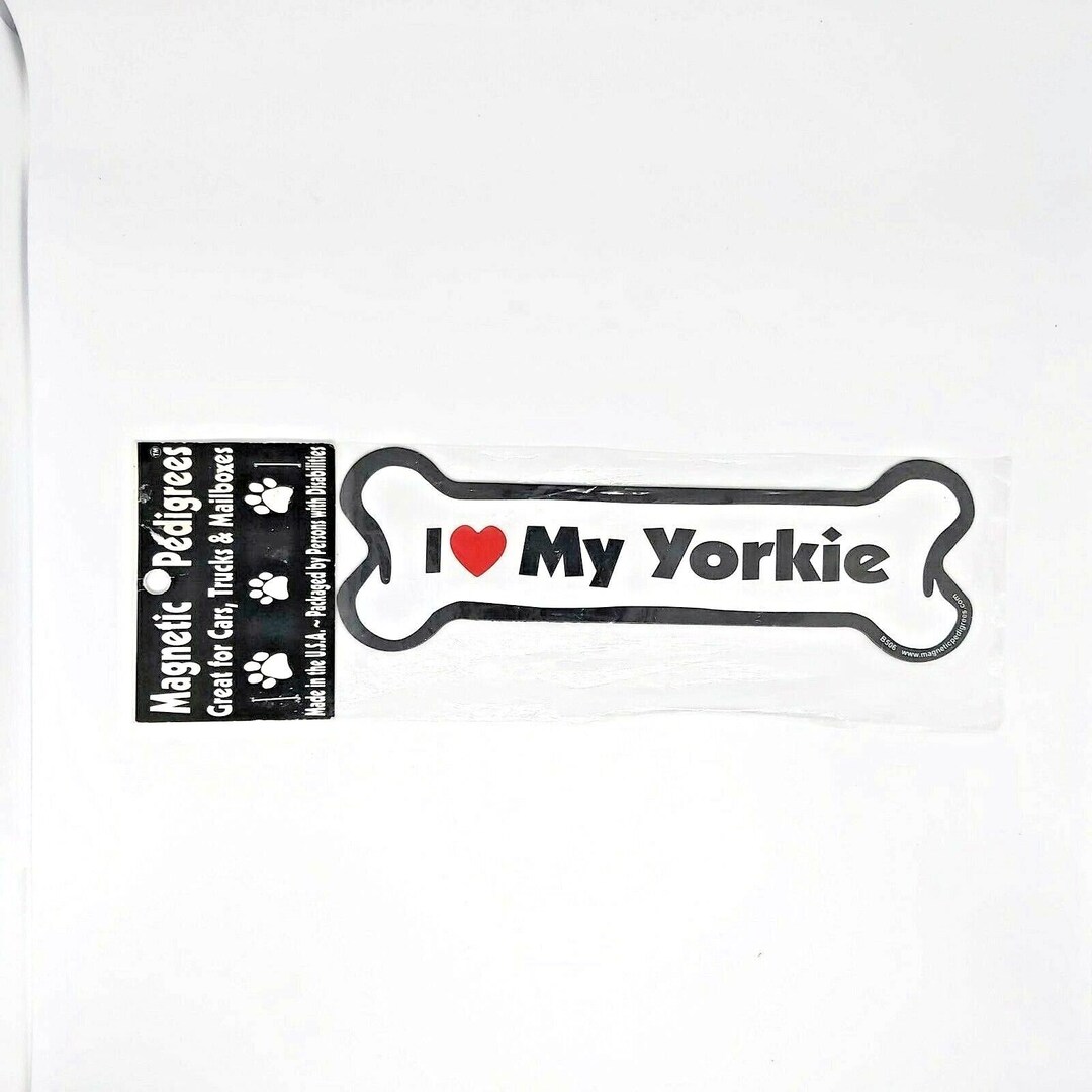 I Love My Yorkie Dog Breed Magnet Car-truck-mailbox-fridge 7 X 2.25 ...