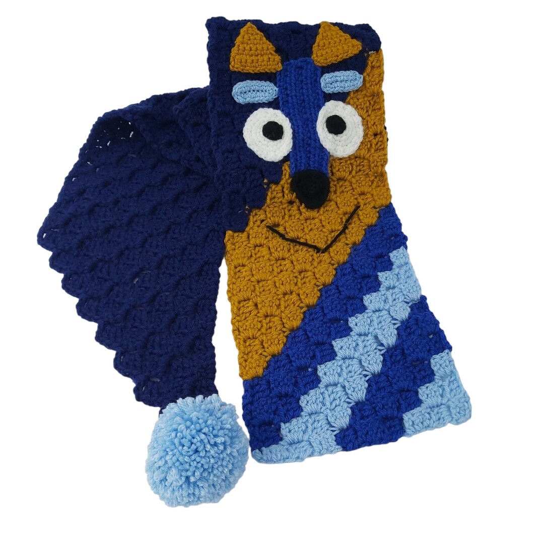 Bluey Heeler Scarf PATTERN ONLY Advanced Crochet C2C Corner to Corner ...