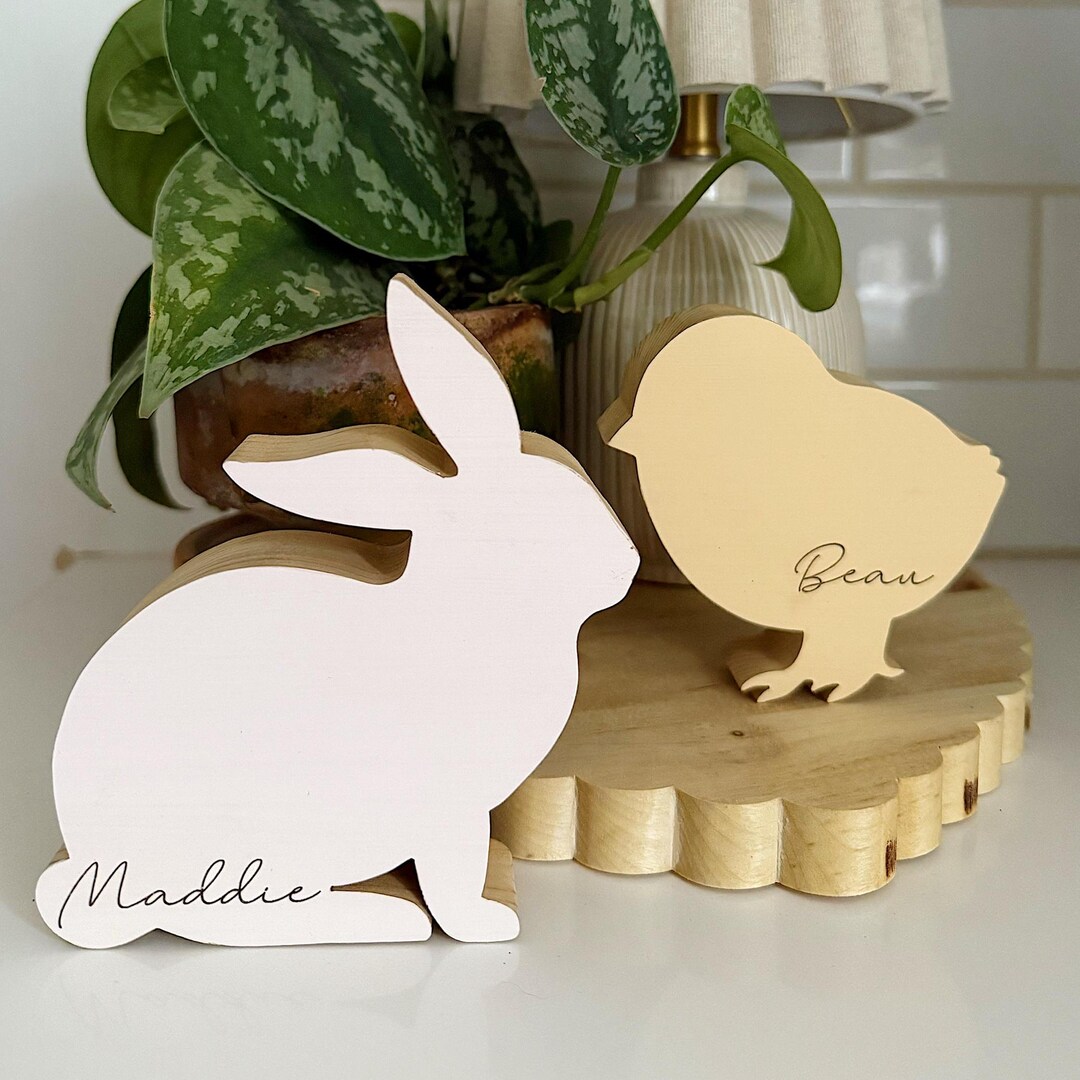 Personalized Bunny or Chick - Etsy