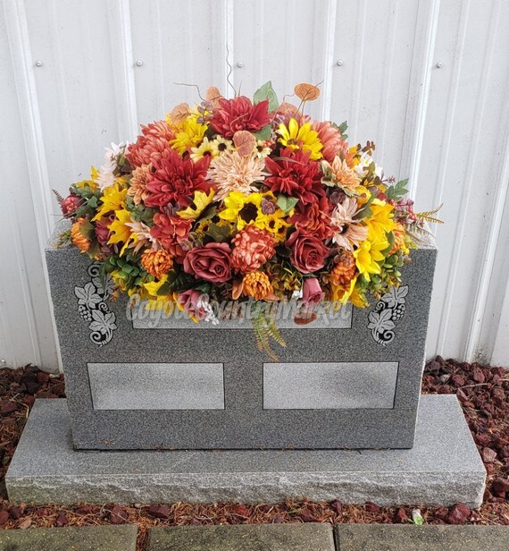 Rust Tan Yellow Fall Cemetery Headstone Saddle-grave Headstone - Etsy