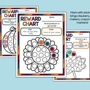 Reward Chart for Kids With Fall Theme, Instant Download - Etsy