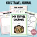 Kid's Printable Travel Journal - Instant Download Adventure Log - Etsy