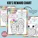 Reward Chart for Kids With Summer Theme, Instant Download - Etsy