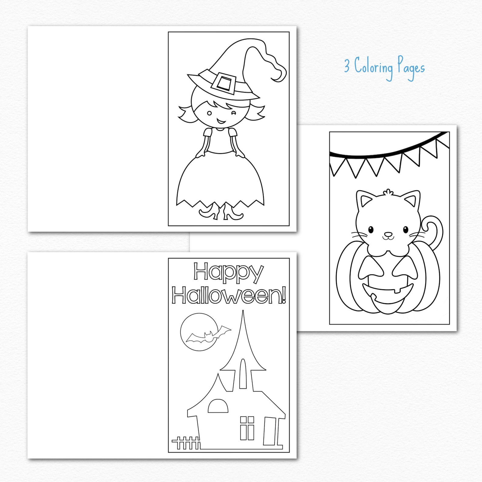 Halloween Coloring Book Instant Download - Etsy