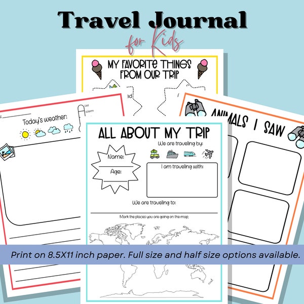 Travel Journal - Etsy
