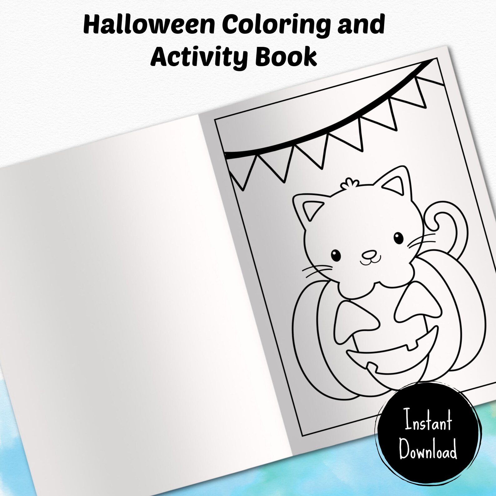 Halloween Coloring Book Instant Download - Etsy