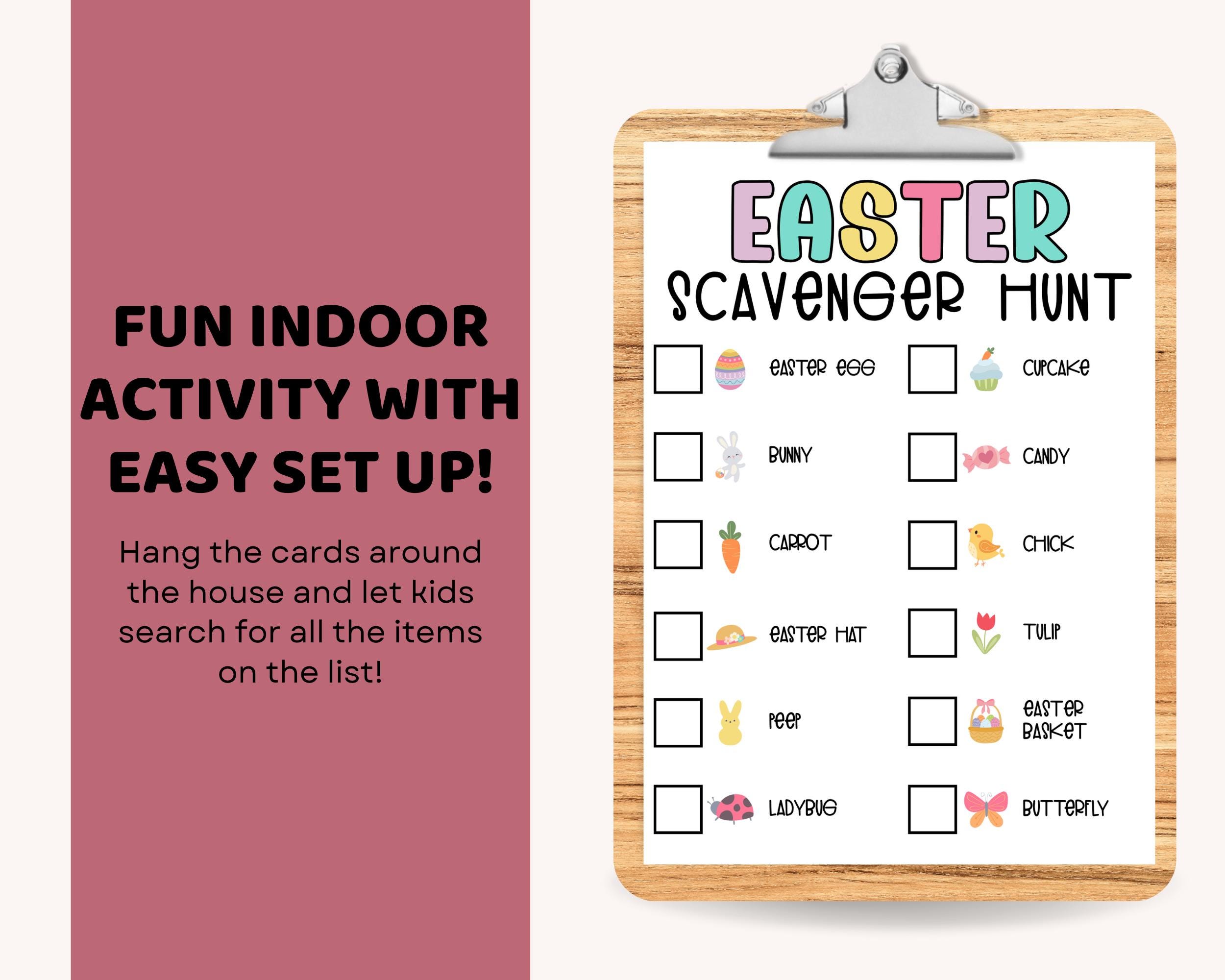 Easter Scavenger Hunt Game, Instant Download - Etsy