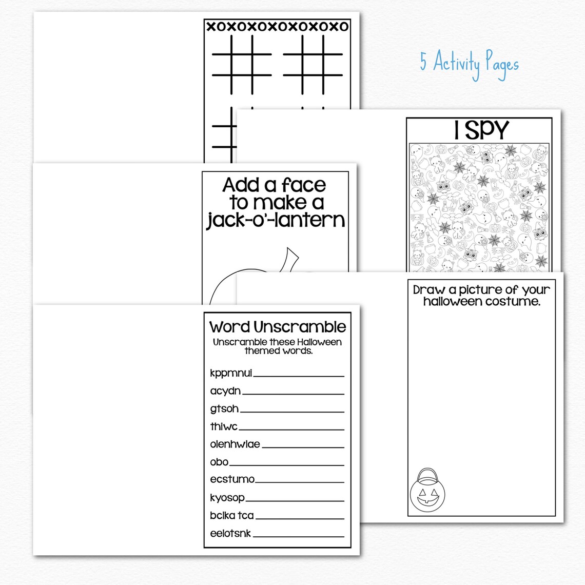 Halloween Coloring Book Instant Download - Etsy