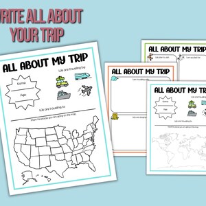 Kid's Travel Journal, Instant Download - Etsy