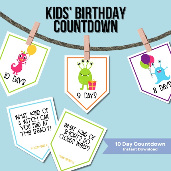 Birthday Countdown - Etsy