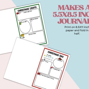 Kid's Christmas Journal, Instant Download - Etsy