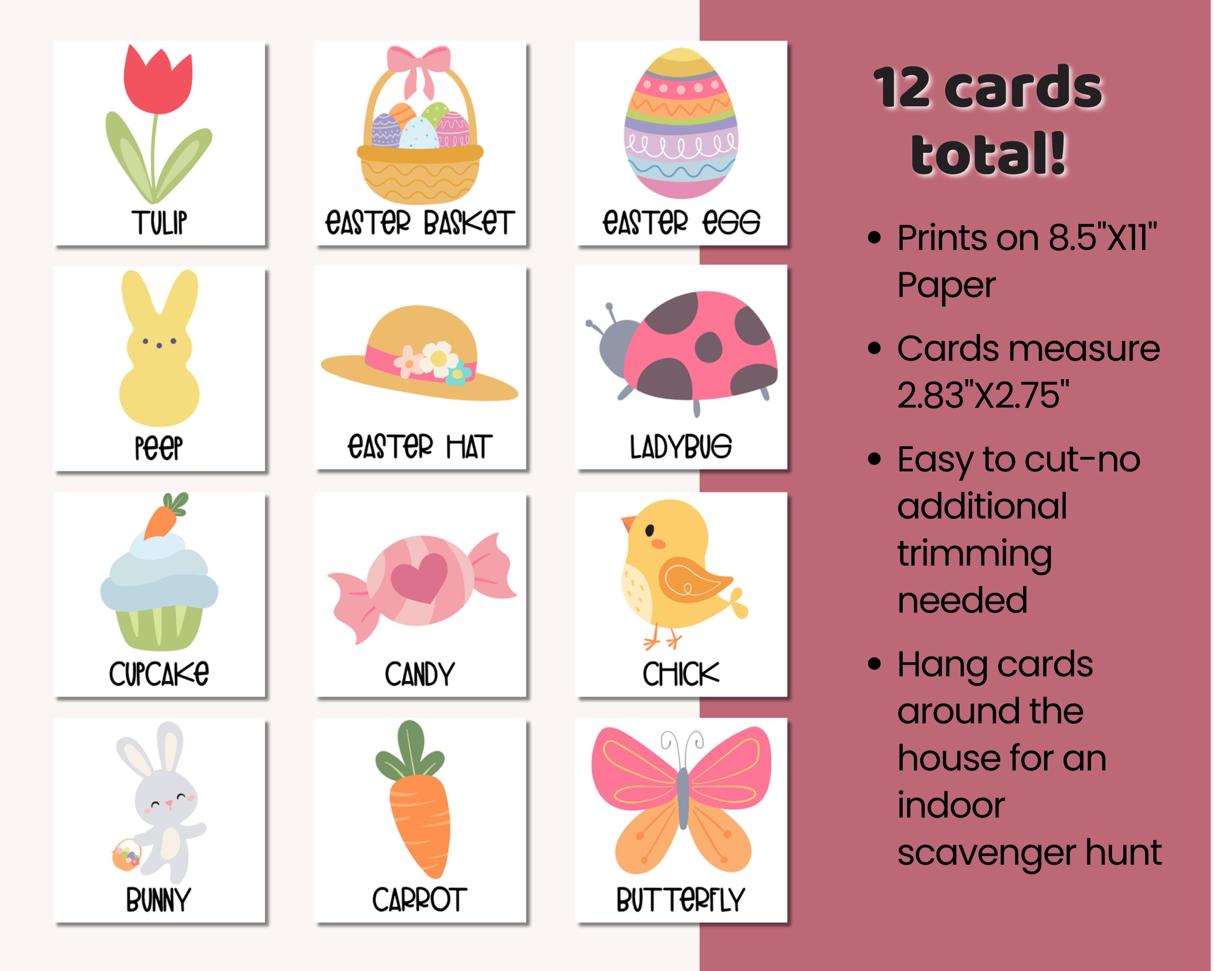 Easter Scavenger Hunt Game, Instant Download - Etsy