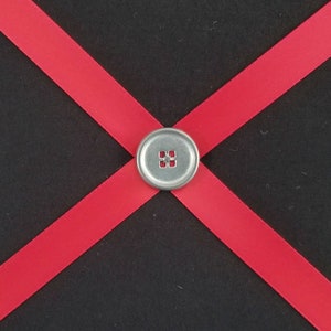 Black French Memo Board - Red Fabric Ribbon Board - Vision Board ...