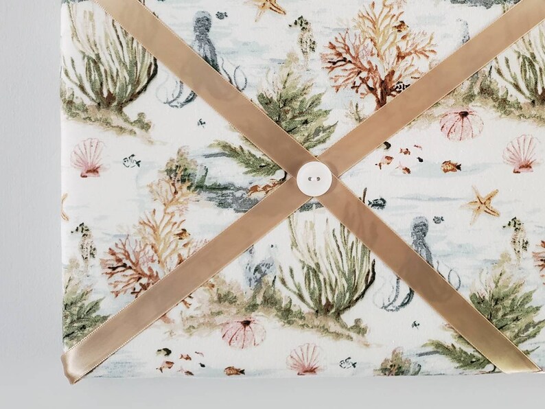 Sea Life Bulletin Board Ocean Vision Board Tan Pin Board | Etsy