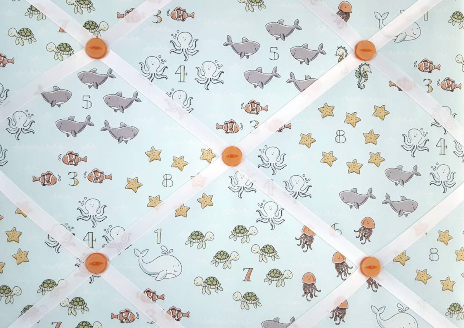 Sea Creature Bulletin Board - Ocean Vision Board - Blue Pin Board ...