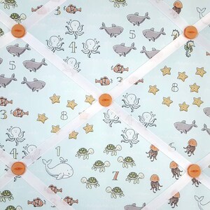 Sea Creature Bulletin Board - Ocean Vision Board - Blue Pin Board ...