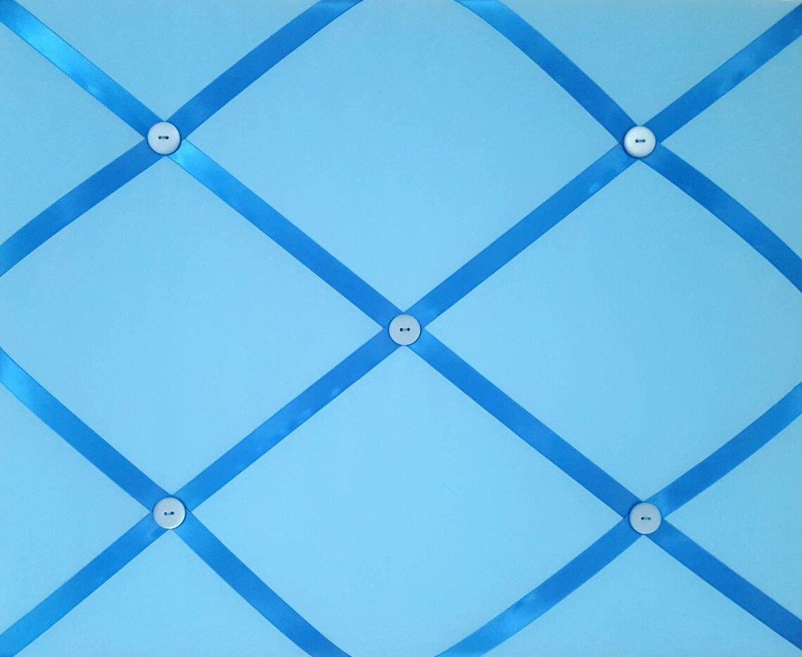 Light Blue French Memo Board Light Blue Pin Board Blue | Etsy