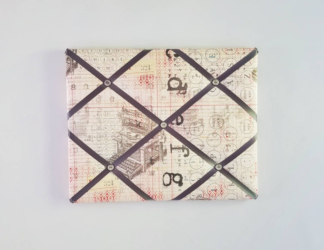 Vintage Typewriter Memo Board - Ivory Notice Board - Vintage Style Pin ...