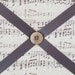Music Notes Memory Board Vintage Pin Board Cream Fabric Ribbon Board ...