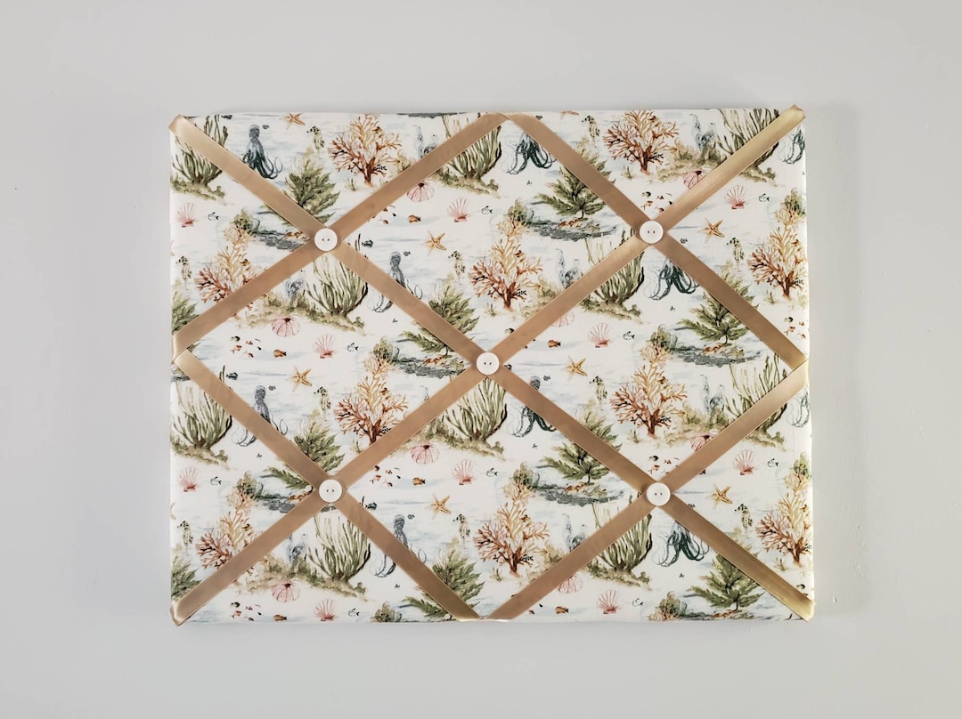 Sea Life Bulletin Board Ocean Vision Board Tan Pin Board - Etsy