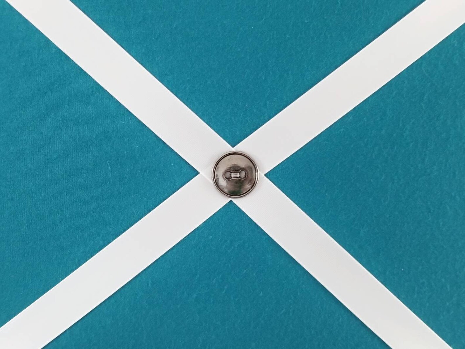 Teal Memory Board - Teal Pin Board - Teal Fabric Ribbon Board - Teal ...