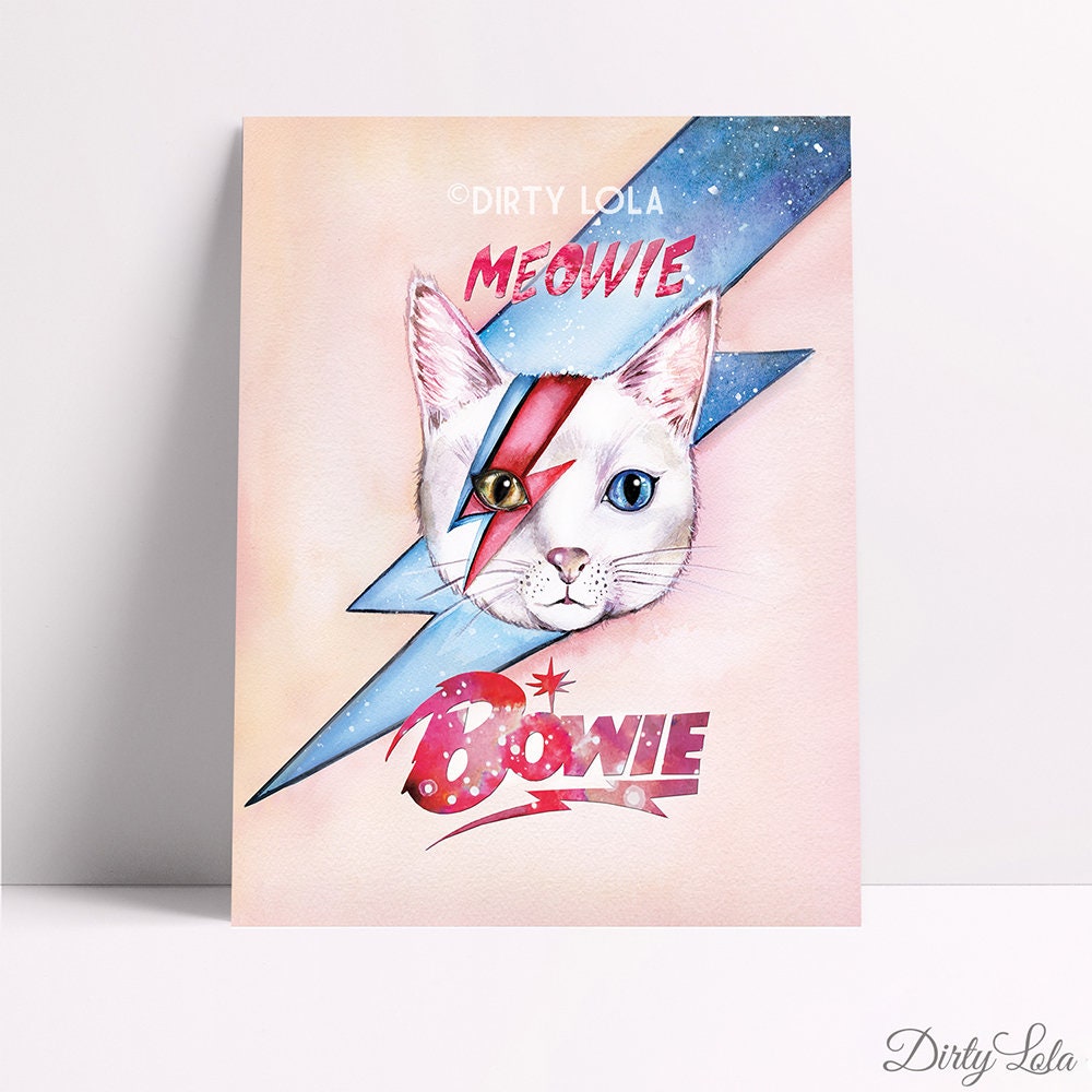 Cat Painting Meowie Cat Portrait Illustration Cat Art - Etsy UK